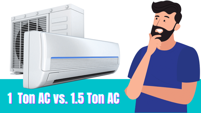 1 Ton Vs. 1.5 Ton AC - Which One Should You Choose & Why?